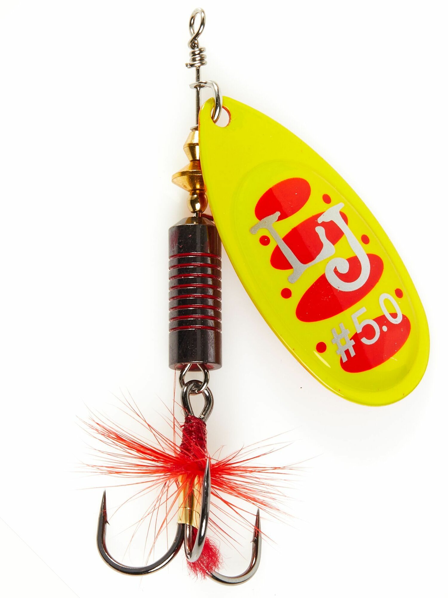 Блесна вращающаяся LUCKY JOHN BONNIE BLADE 5, расцветка 010, вес 13,4 г, размер #5 / Блесна для рыбалки на щуку, окуня