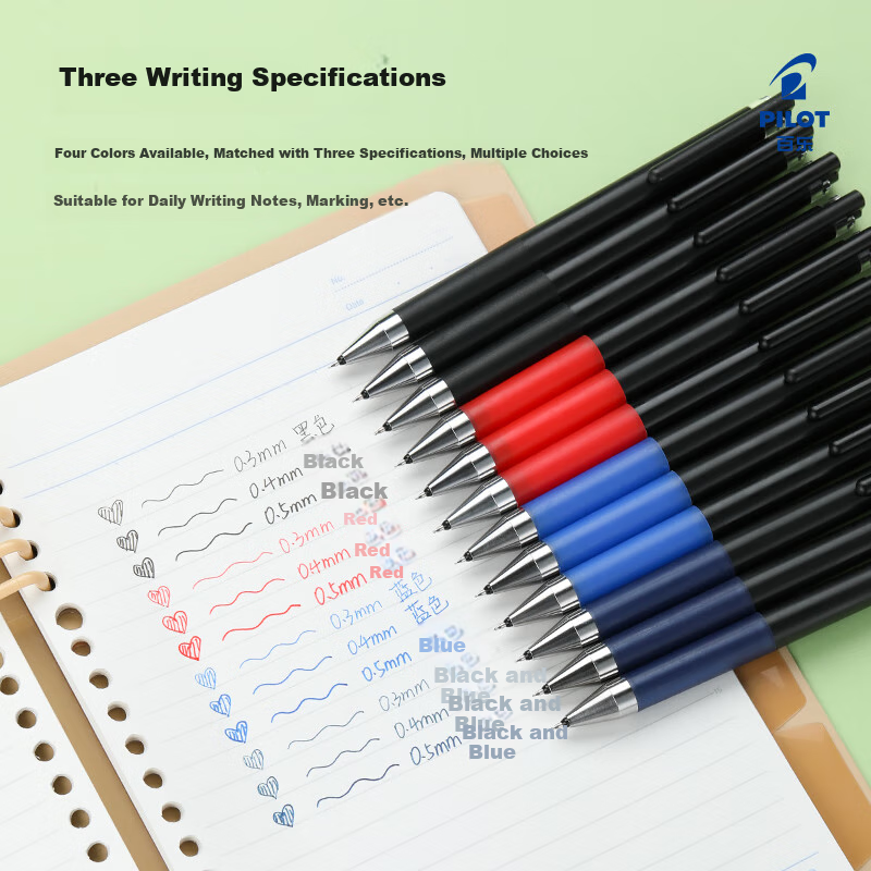 PILOT JUICE UP Juice Pen Push Blue Neutral Pen 0.5mm Signature Pen Water Pen Student Exam ST Brush Pen Stationery Set 1 Pen + 5 Refills