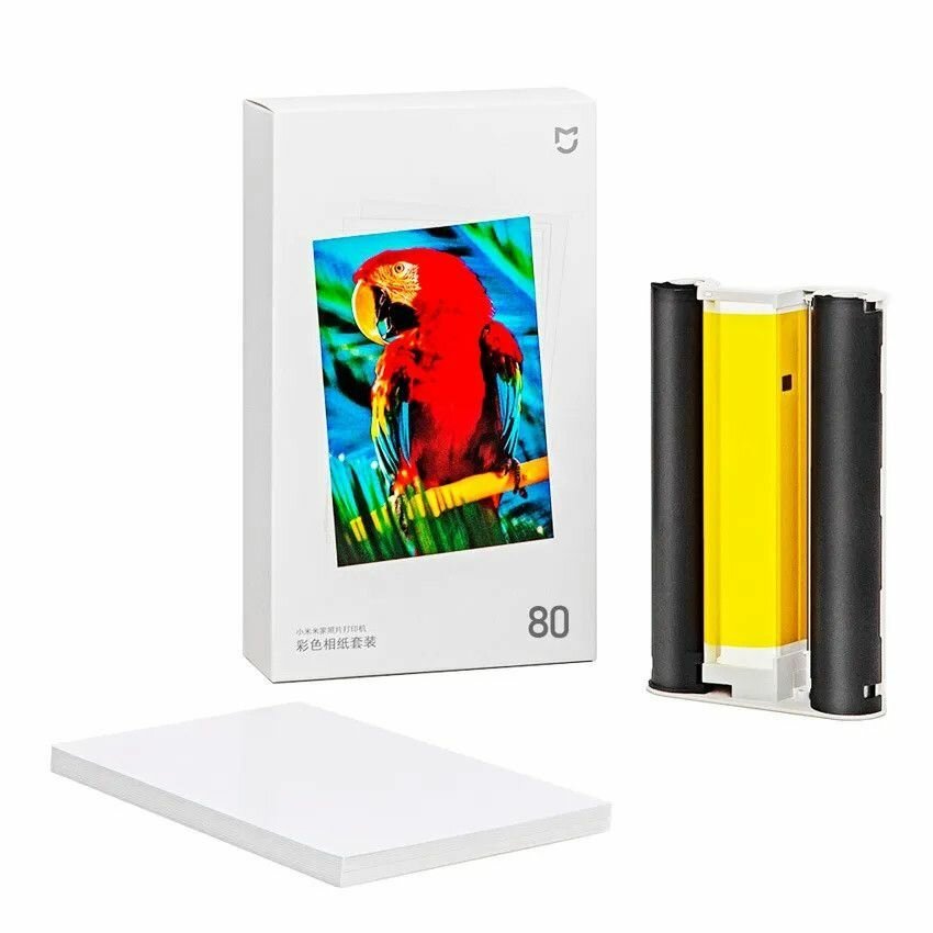 Фотобумага для Xiaomi фотопринтера 1S photo paper 6-дюймов, 80 штук