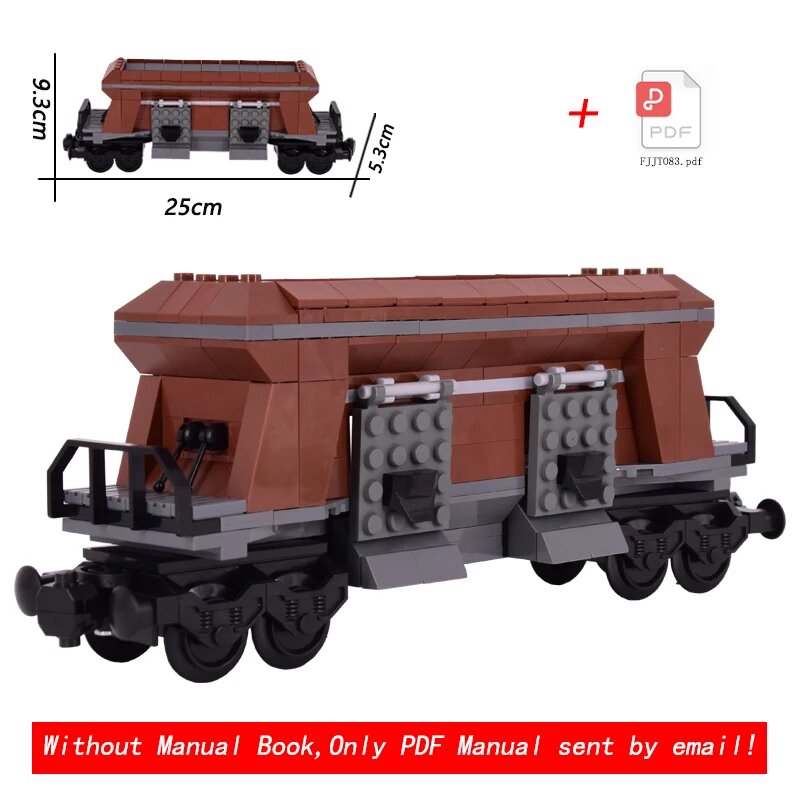 MOC City Creative Idea Train E44 строительный набор 8-W Hopper