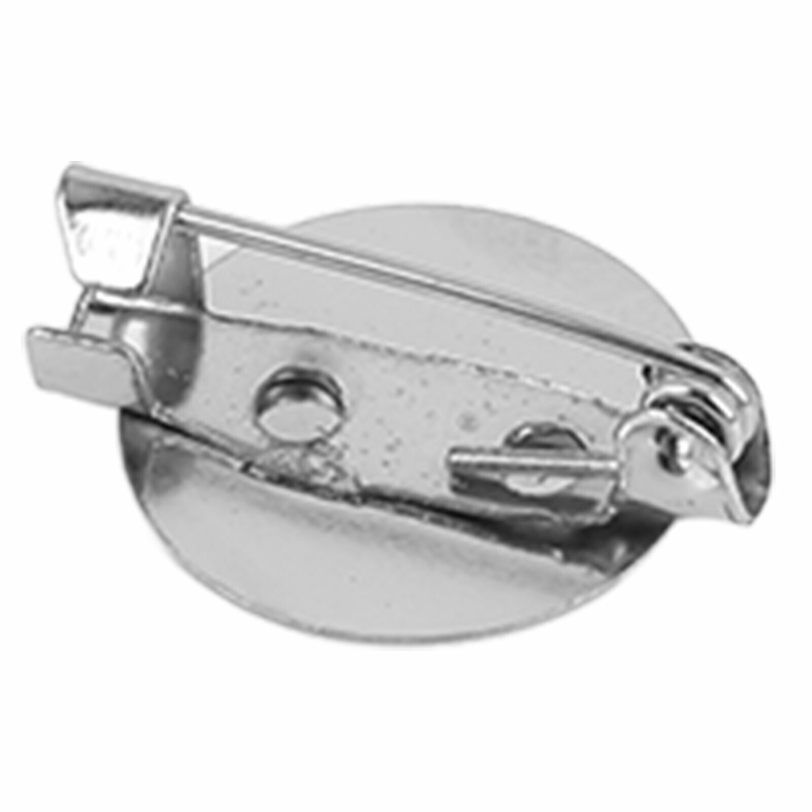 100 шт, брошь, застежки, лотки для булавок, металлические, прочные, простой дизайн, пустая кнопка, значок для самостоятельного изготовления ювелирных изделий, 20 мм