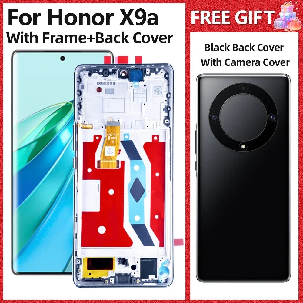 6,67 "Новый ЖК-дисплей для Huawei Honor X9A, дигитайзер сенсорного экрана RMO-NX1, ЖК-дисплей с рамкой в сборе, запасные части