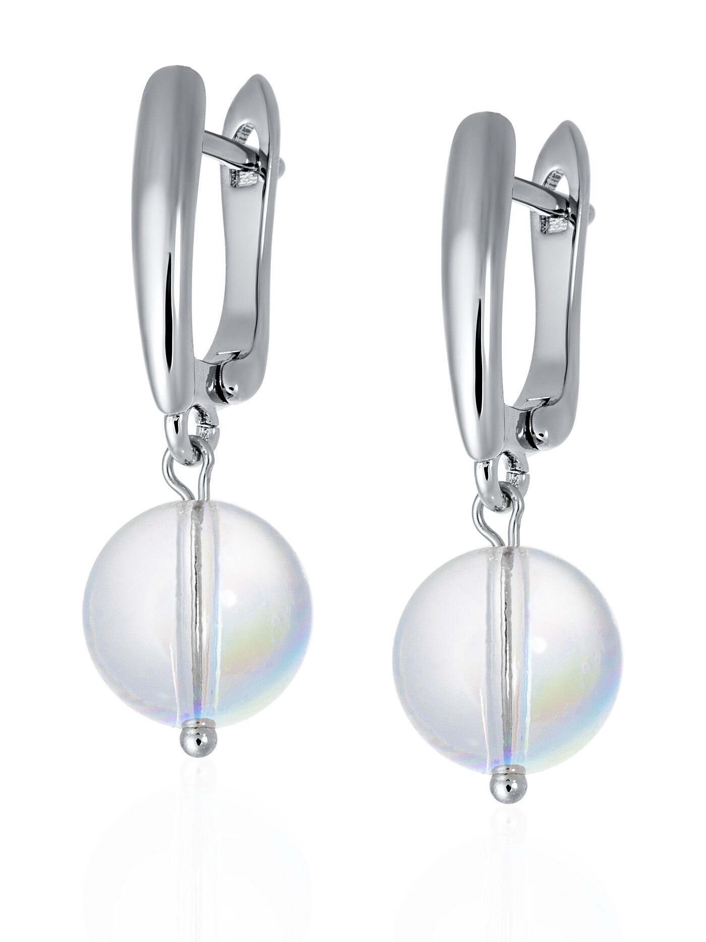 Серьги с подвесками, кристаллы Swarovski