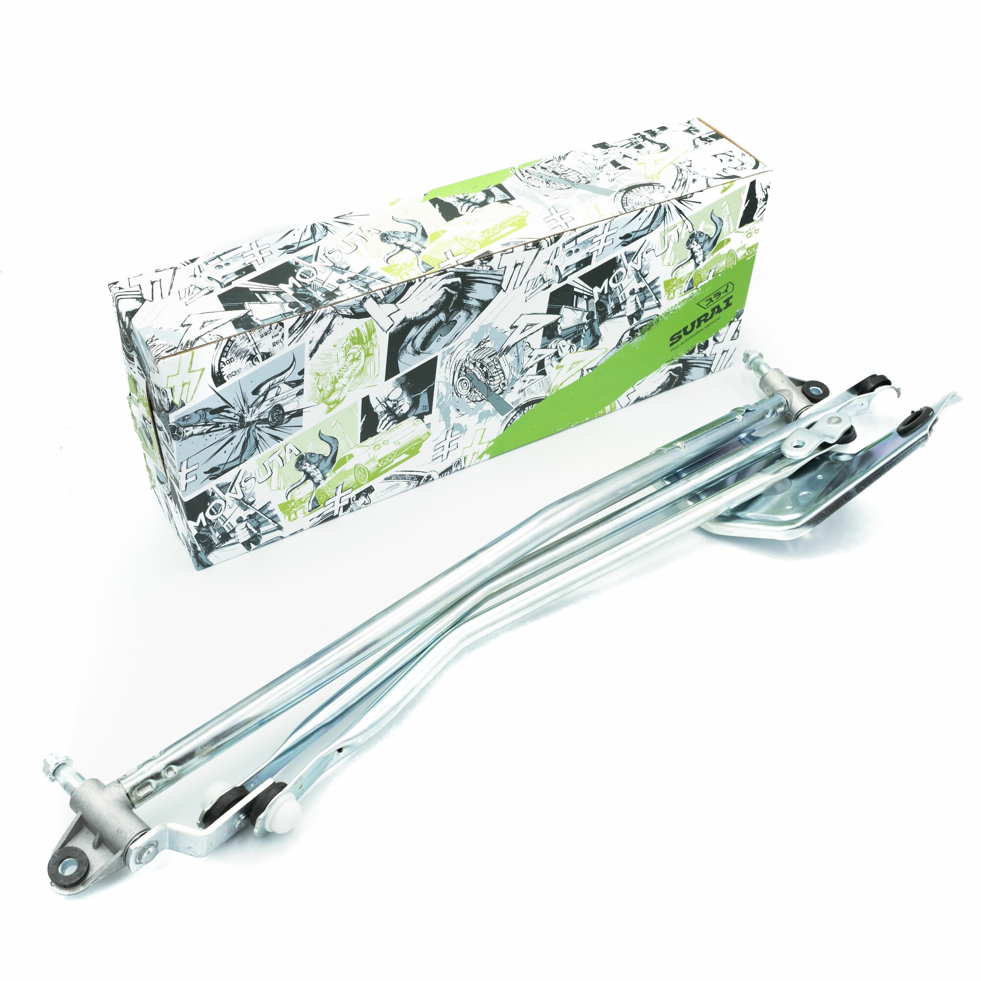 Трапеция стеклоочистителя SURAI для ГАЗ 2705, 3221, 3302 D 12 мм (SR 01214, аналог 33025205400)