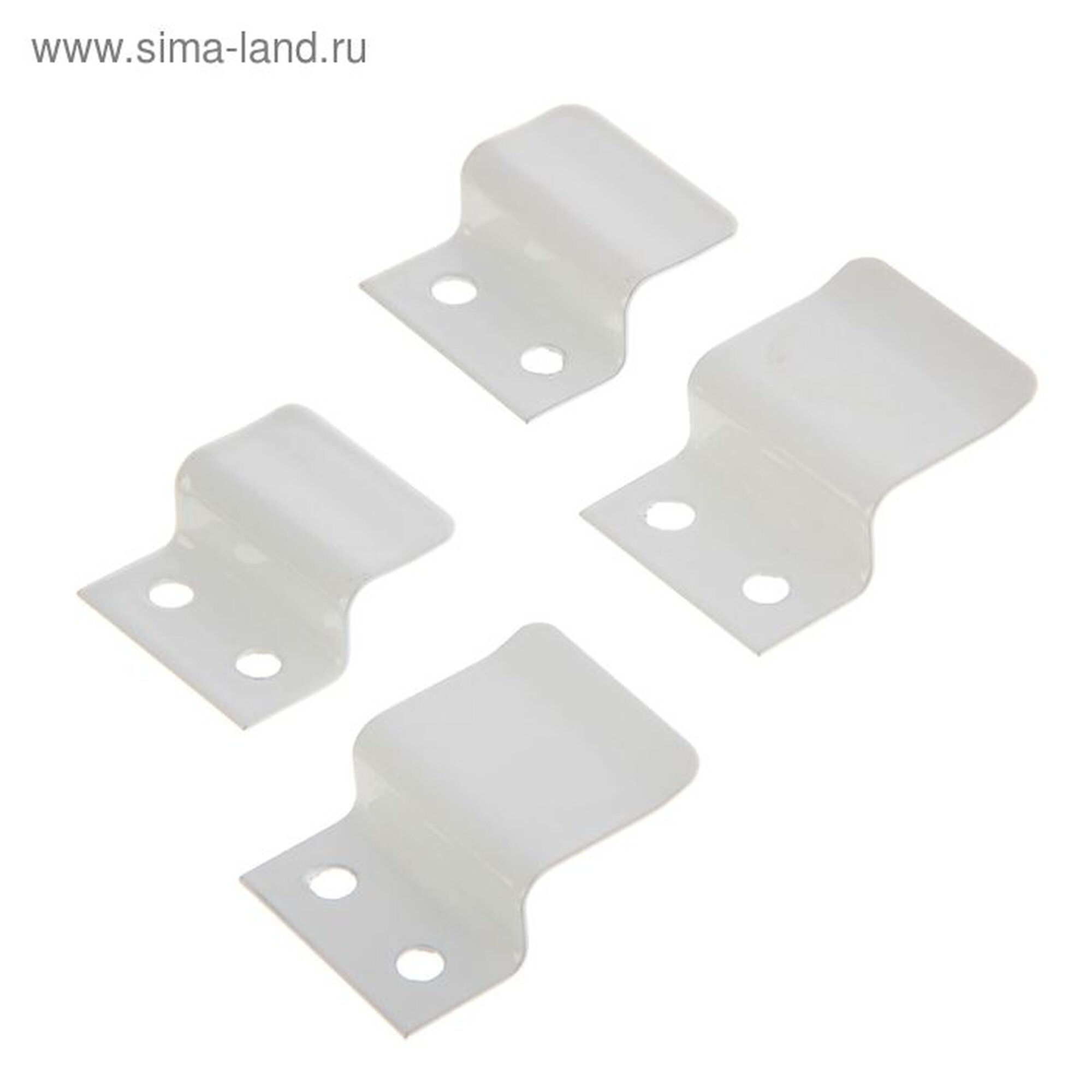 Крепление для москитной сетки тундра, металлическое, цвет белый