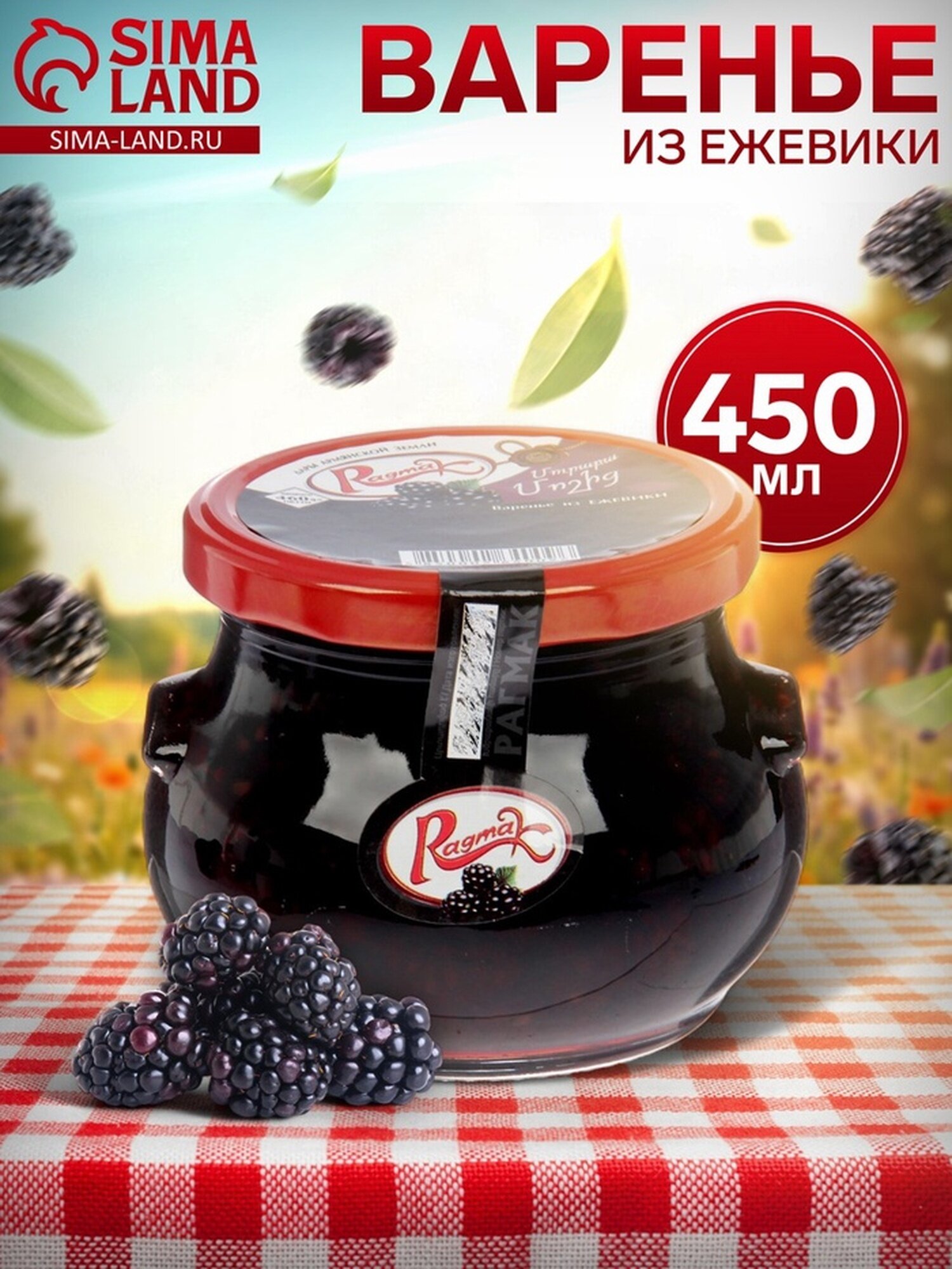 Варенье из ежевики ТМ Ragmak, 450 мл