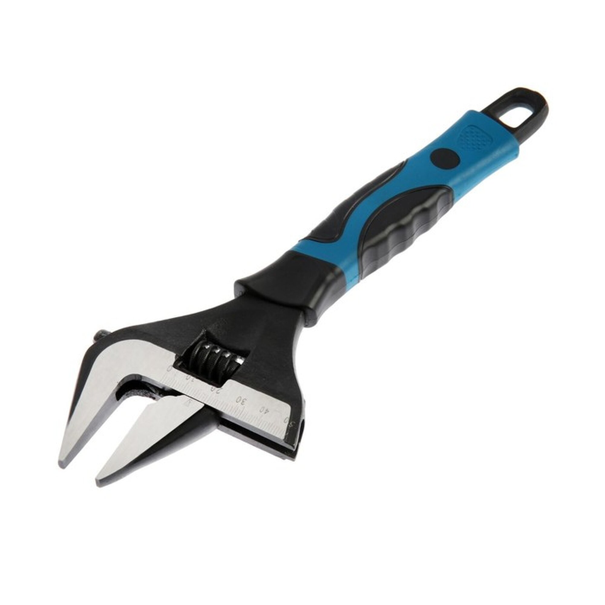 Ключ разводной с тонкими губками тундра, 2К рукоятка, раскрытие губок до 50 мм, 250 мм