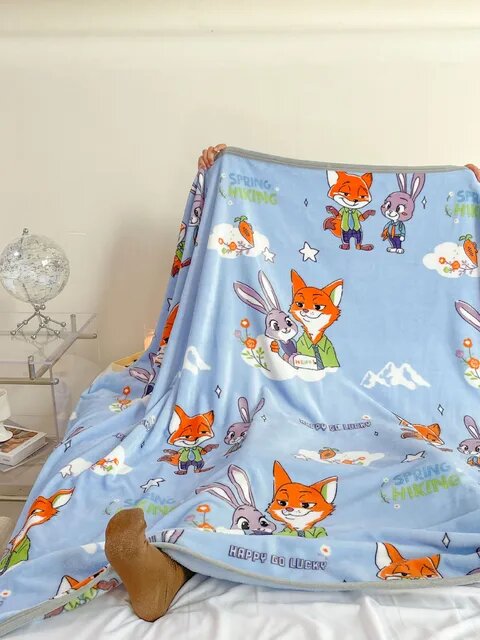 Детское одеяло Disney из толстого молочного флиса, повседневное одеяло с рисунком мультяшной вышивки/с рисунком Микки Мауса, одеяло для школьного детского сада на обеденный перерыв