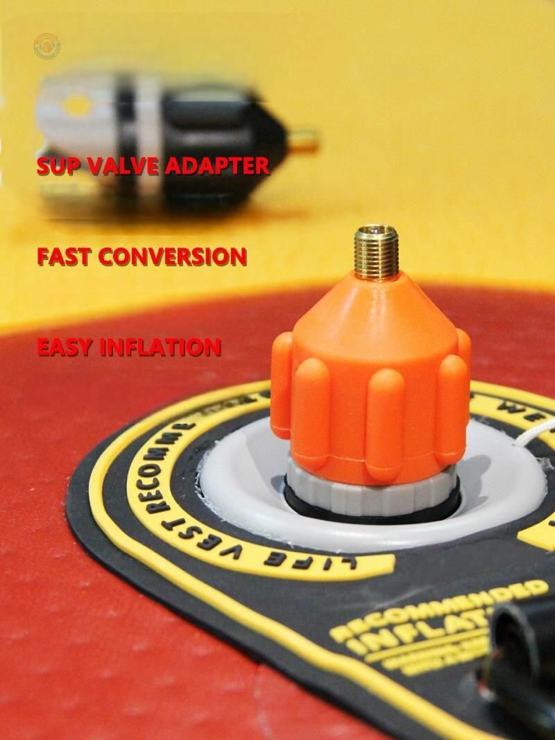 Адаптер для накачивания лодки ПВХ и SUP, переходник для автомобильного насоса, универсальный клапан для каноэ и сапбордов