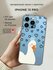 Чехол на Apple iPhone 13 Pro / Айфон 13 Про с принтом "Влюблённый гусь 3 - 14 фе...