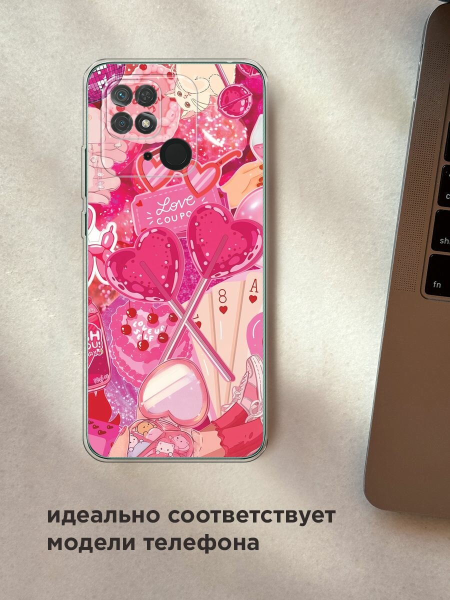 Чехол на Xiaomi Redmi 10C / Сяоми Редми 10C с принтом "Love coupon - 14 февраля" — фото 1