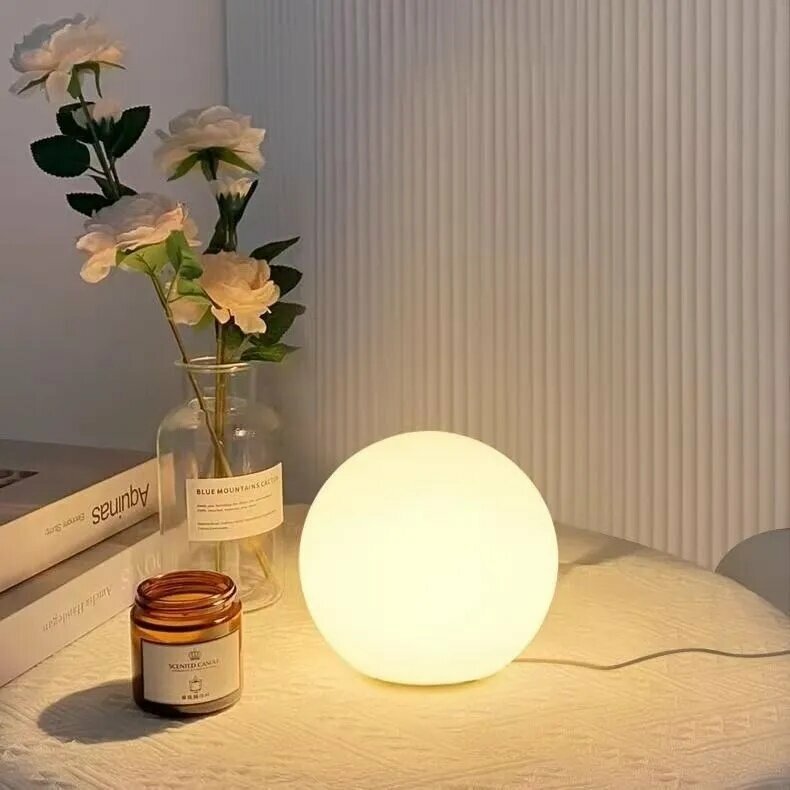 Настольная лампа IKEA FADO, белая, LED, 3 режима света, 40см