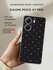 Чехол на Poco X7 Pro / Поко X7 Про с принтом "Черный фон и сердечки"