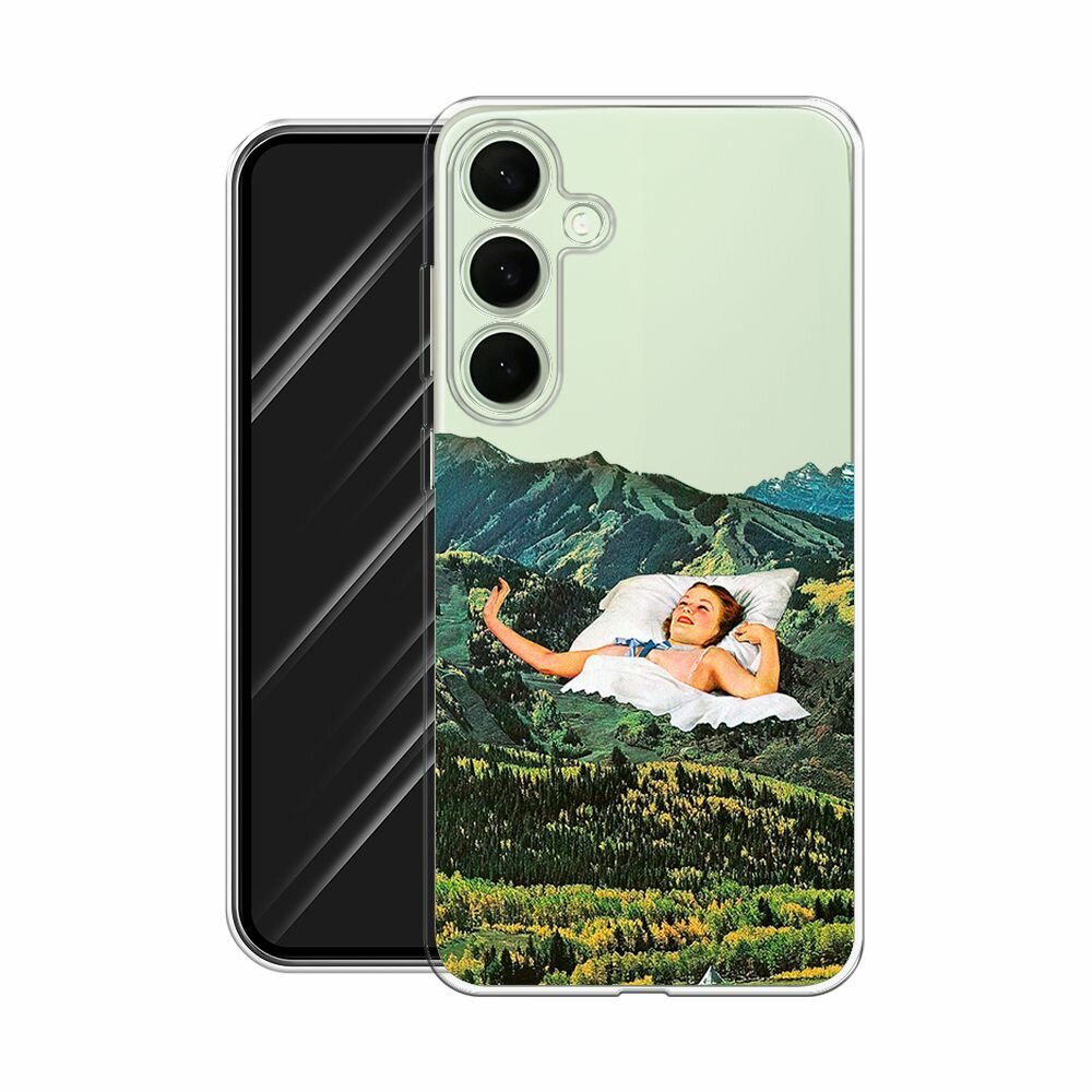 Чехол на Samsung Galaxy S25 Plus / Самсунг S25 Плюс с принтом Good morning, my darling, прозрачный — фото 1
