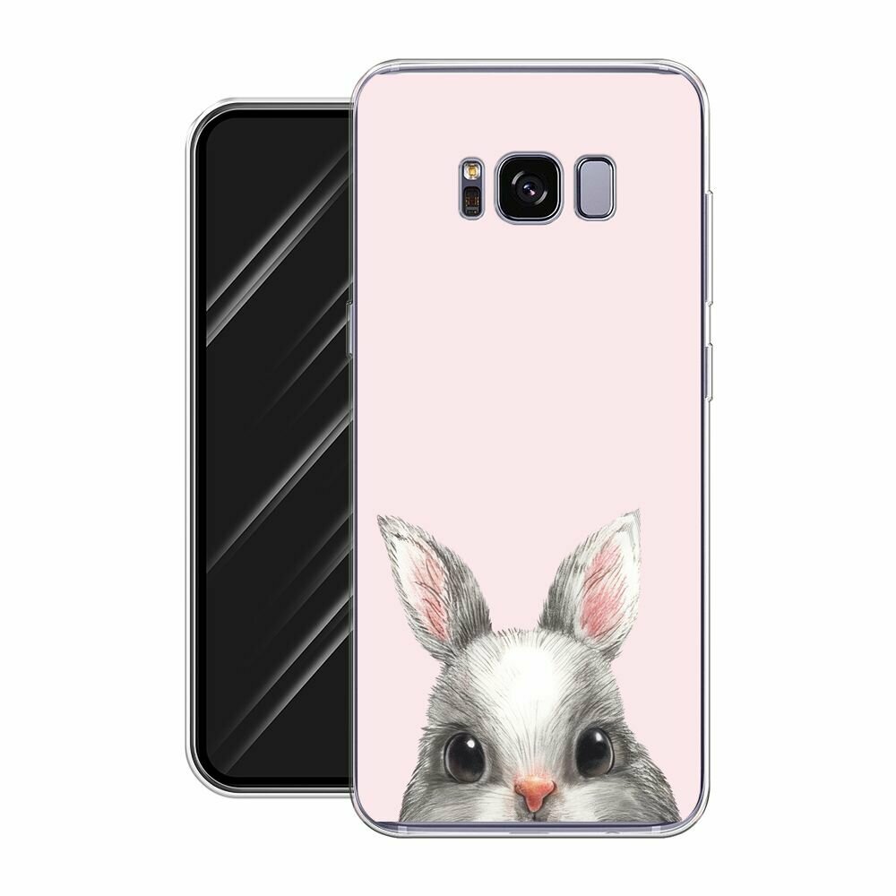 Чехол на Samsung Galaxy S8 + / Самсунг Галакси С8 Плюс с принтом "Карандашный кролик 1 - 8 марта" — фото 1