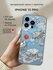 Чехол на Apple iPhone 13 Pro / Айфон 13 Про с принтом "Драконы и Солнце", прозра...