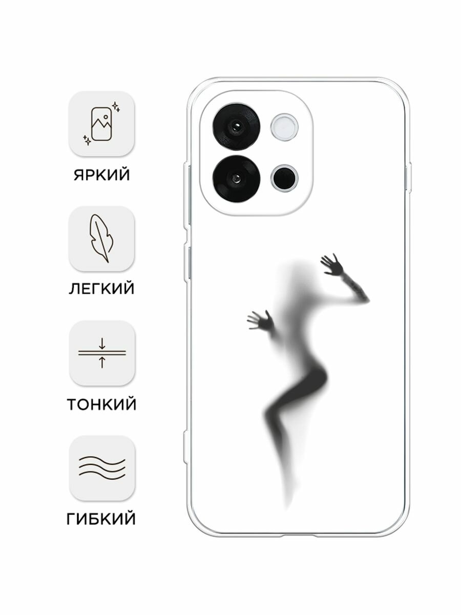 Чехол на OnePlus 13T / Ван Плас 13Т с принтом "Девушка в душе" — фото 1