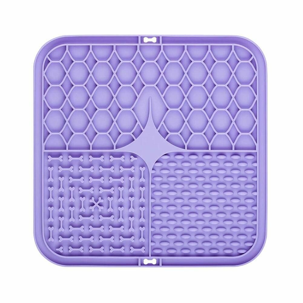 Коврик лизалка, интерактивная миска для медленного поедания пищи для собак и кошек 1 шт