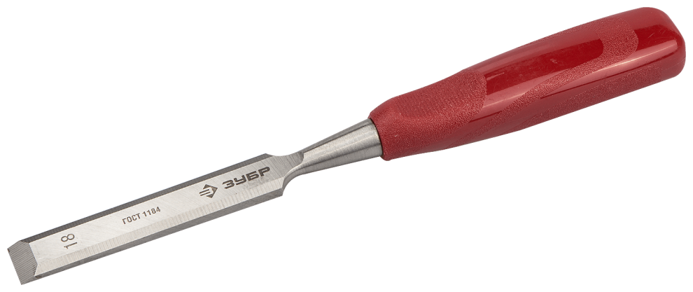 Стамеска Зубр Мастер с пластиковой рукояткой, 18мм 18094-18_z01 .