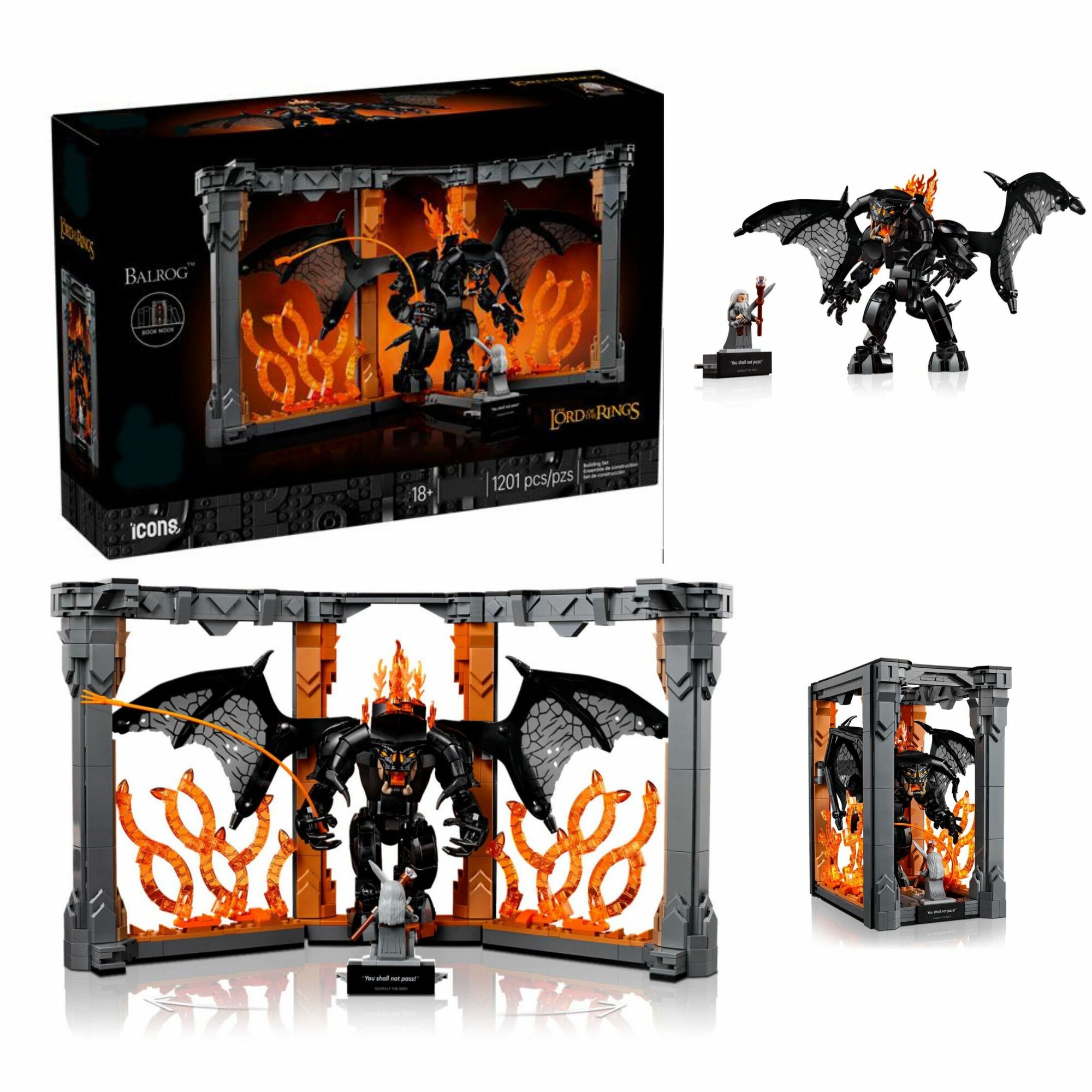Конструктор Книжный уголок: Балрог Властелин колец 1201 деталей 16280
