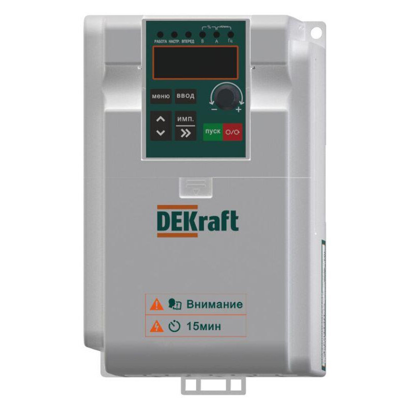 Преобразователь частоты DEKV060-2.2./3.7кВт 3 фазы 380В с торм. модулем DEKraft, SCHNEIDER ELECTRIC DEKV060G2R2P3R7T4B (1 шт.)
