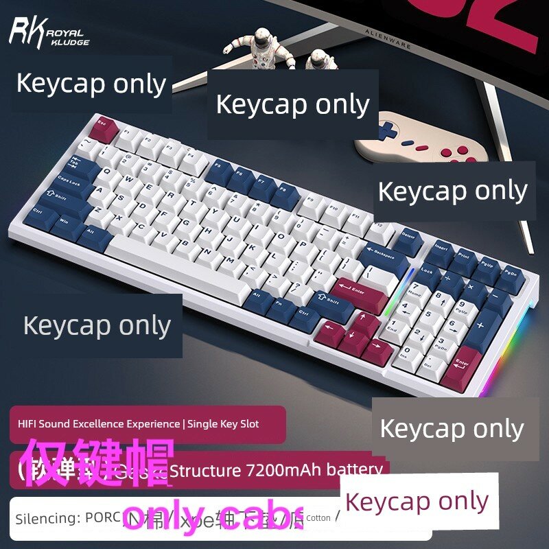 Оригинальные кейкапы PBT для механических клавиатур RKS75/R75PRO/R98/H81/H87/S98 и других, только кейкапы R98