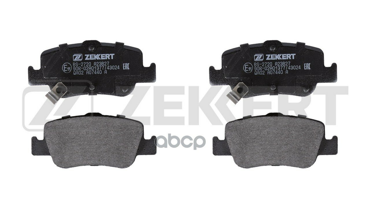 Колодки торм. диск. задн. Toyota Auris (E150 E180) 06- Corolla (E150 E180) 06- Zekkert арт. bs-2720