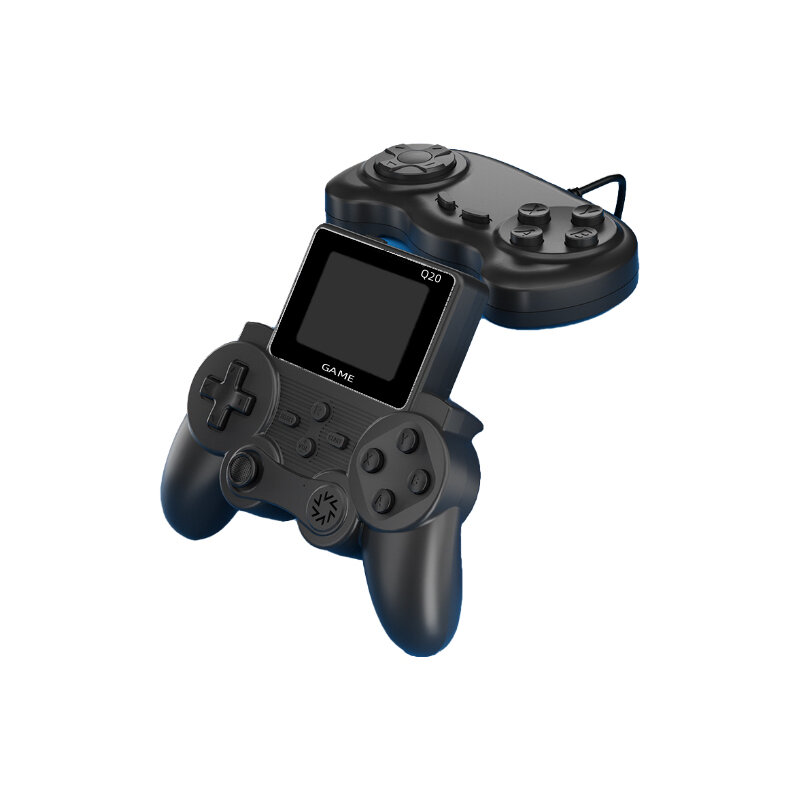 Игровая консоль JOYAL JYX01 портативная с большим экраном, черная, для двоих игроков, ретро дизайн