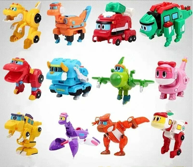 Игрушка-трансформер Команда (Отряд) Дино "Gogo Dino" динозавр Рэкс (Rocky)