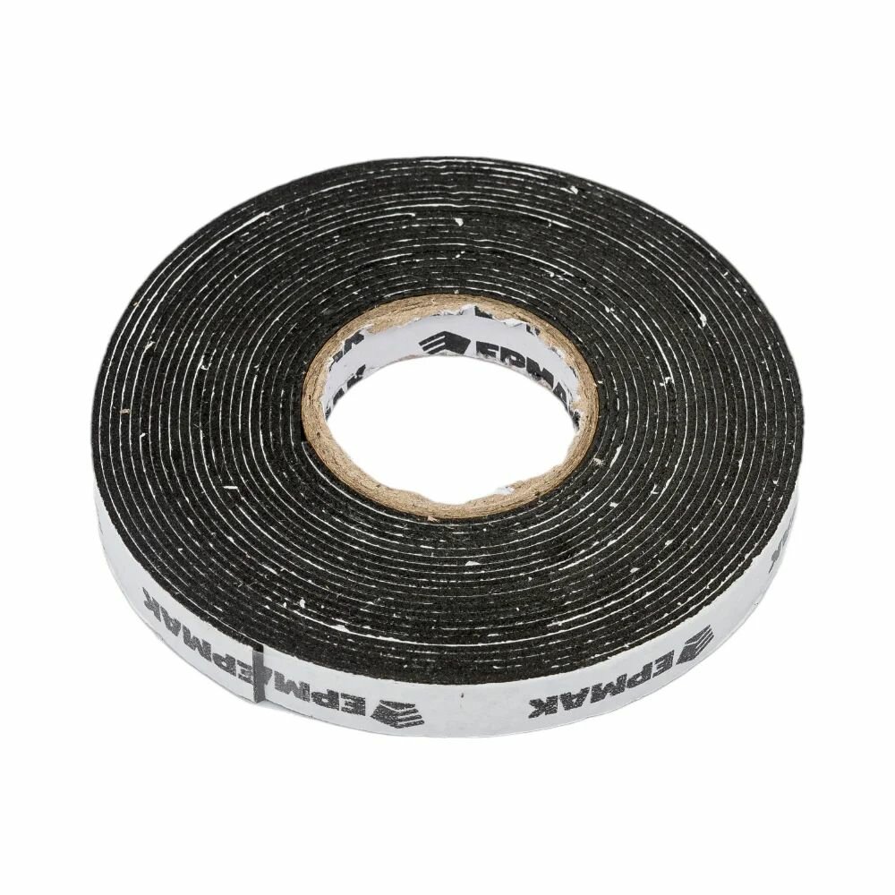 Монтажная 2-х сторонняя клеящая лента ермак для авто, 12 мм x 5 м, черная 472-016