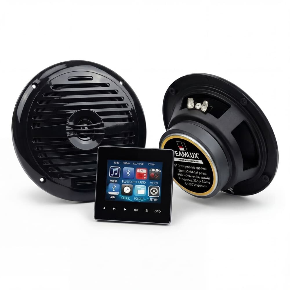 Комплект акустической системы SteamLux Music System PRO акустика и музыка для бани, сауны, хамама