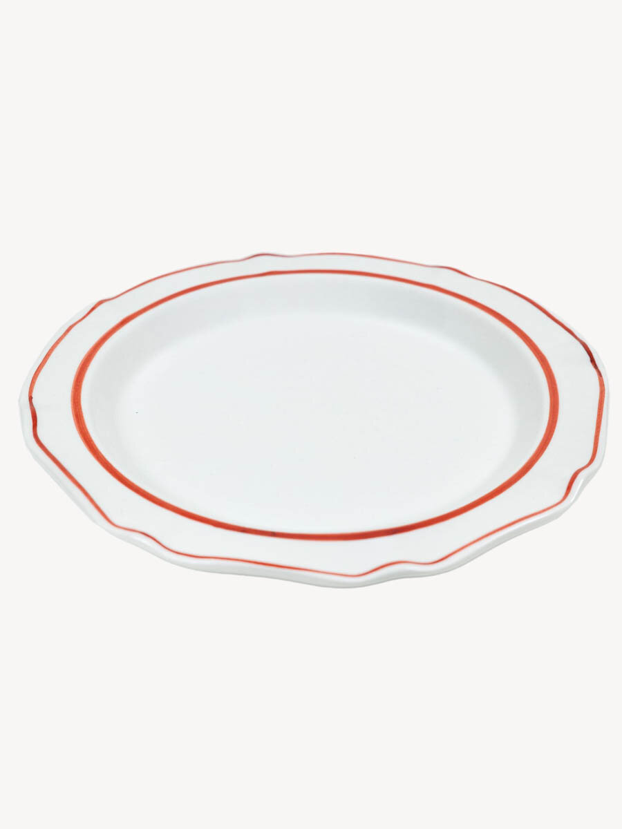 Тарелка обеденная Дымов Керамика Нерль Ягодная Брусника, диаметр 24 см, керамика