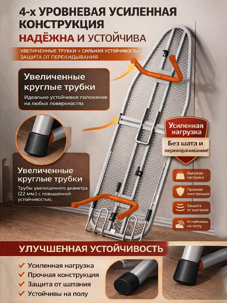 Гладильная доска Настольная, 81 см х 30.5 см.