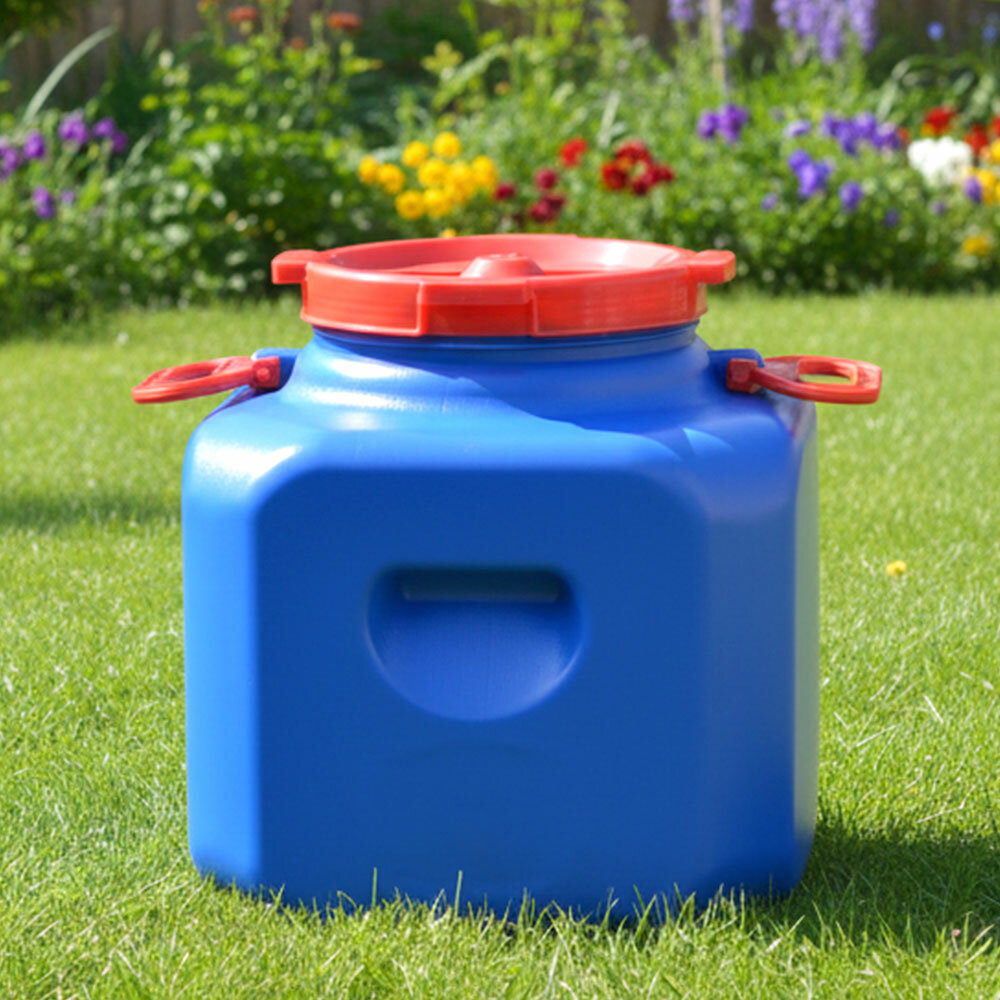 Бочка 30л Дачная квадратная (цветная)