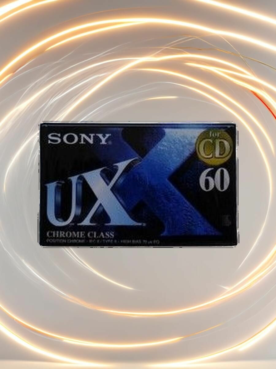 Аудиокассета Sony UX60 chrom , 1 шт (60 мин, Италия)