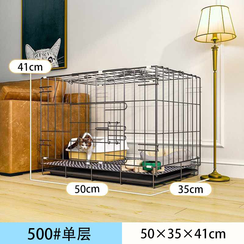 Клетка для кошек, большая, для дома, вилла для кошек, железный домик для кошек, пустая клетка, лоток для кошек, интегрированная клетка