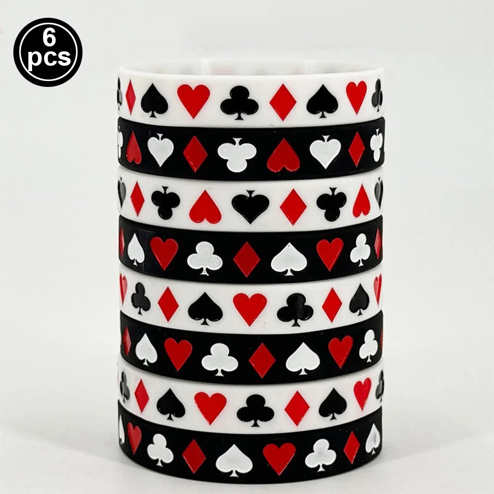 Браслеты казино, 6 шт, Цвет: 6pcs bracelets