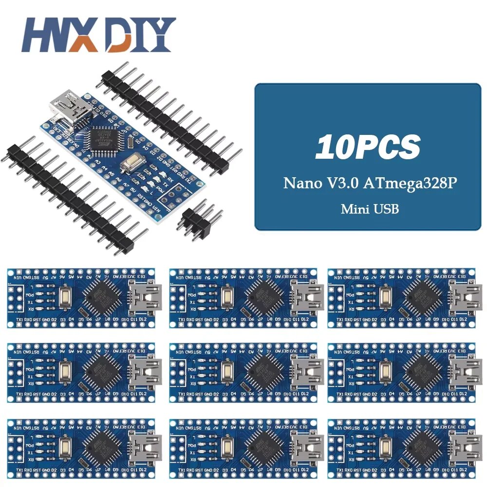 Нано 3.0 ATMEGA328P микроконтроллер Синий, 10pcs-MINI