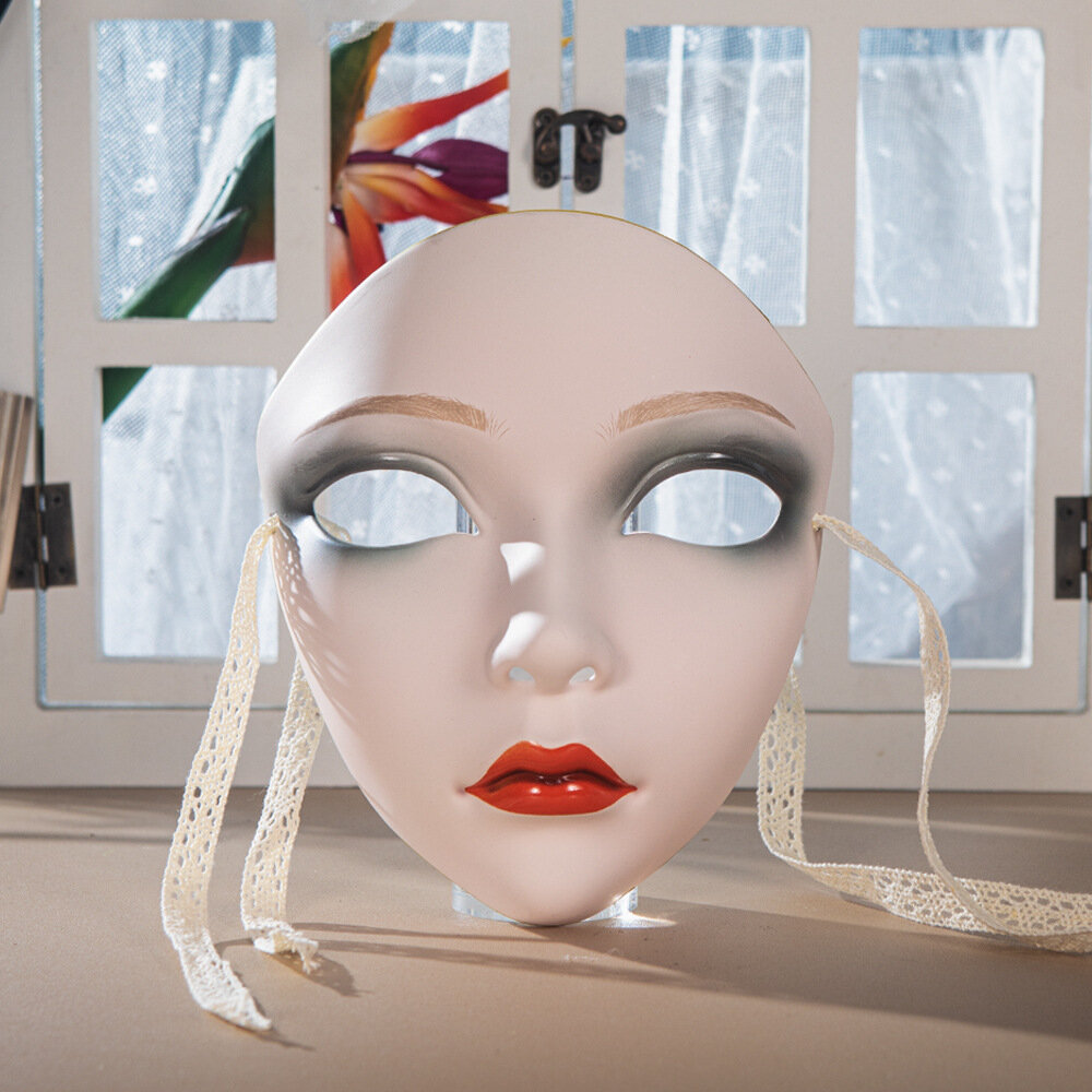 25 масок красоты в древнем стиле COS, полное лицо, китайский стиль, ручная роспись, декор, аксессуары для ханфу, реквизит