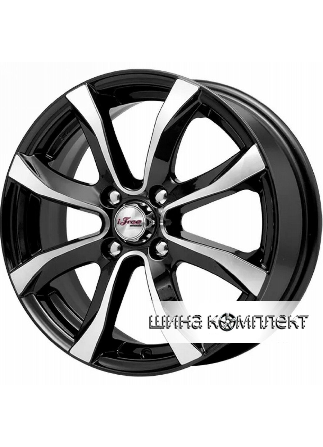 Колесный диск iFree Дайс (КС696) 6x15 4x114,3 ET45 67,1 Блэк Джек