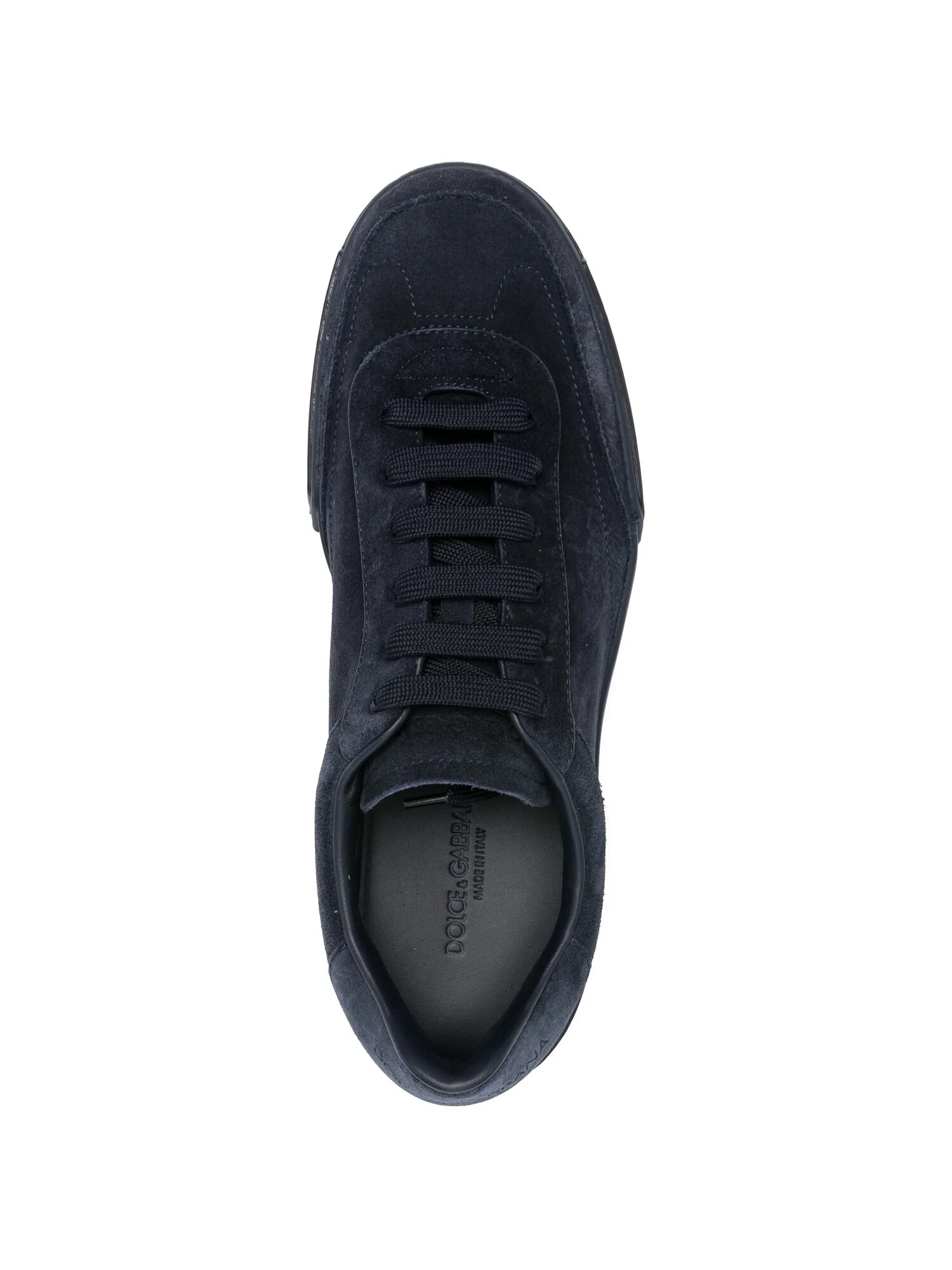 Кроссовки DOLCE & GABBANA Suede sneakers, размер 41 EU, синий — фото 1