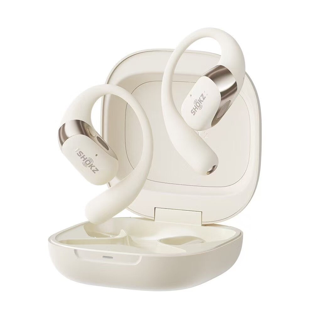 Новые открытые наушники SHOKZ OpenFit 2, настоящие беспроводные наушники Bluetooth с микрофоном, наушники с ушами