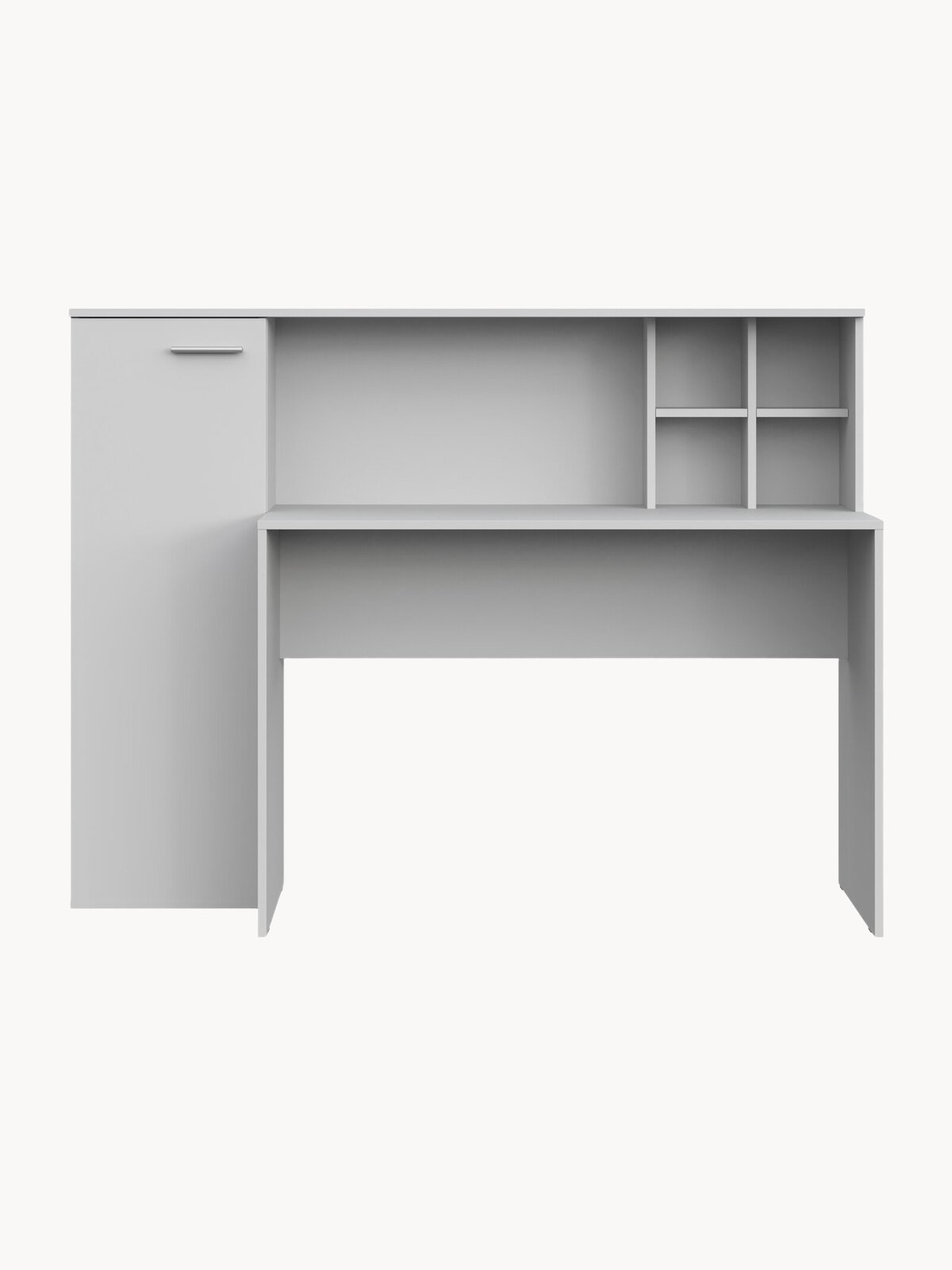 FUN (ФАН) стол письменный, стол компьютерный, 153.3х116.3х64 см, ЛДСП, Белый