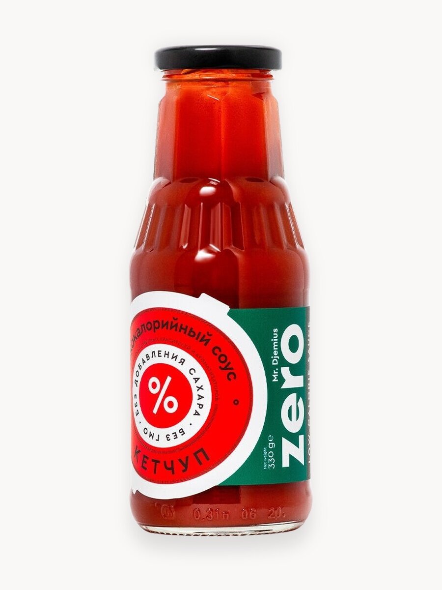 Низкокалорийный томатный соус без сахара Mr.DjemiusZERO Кетчуп 330г