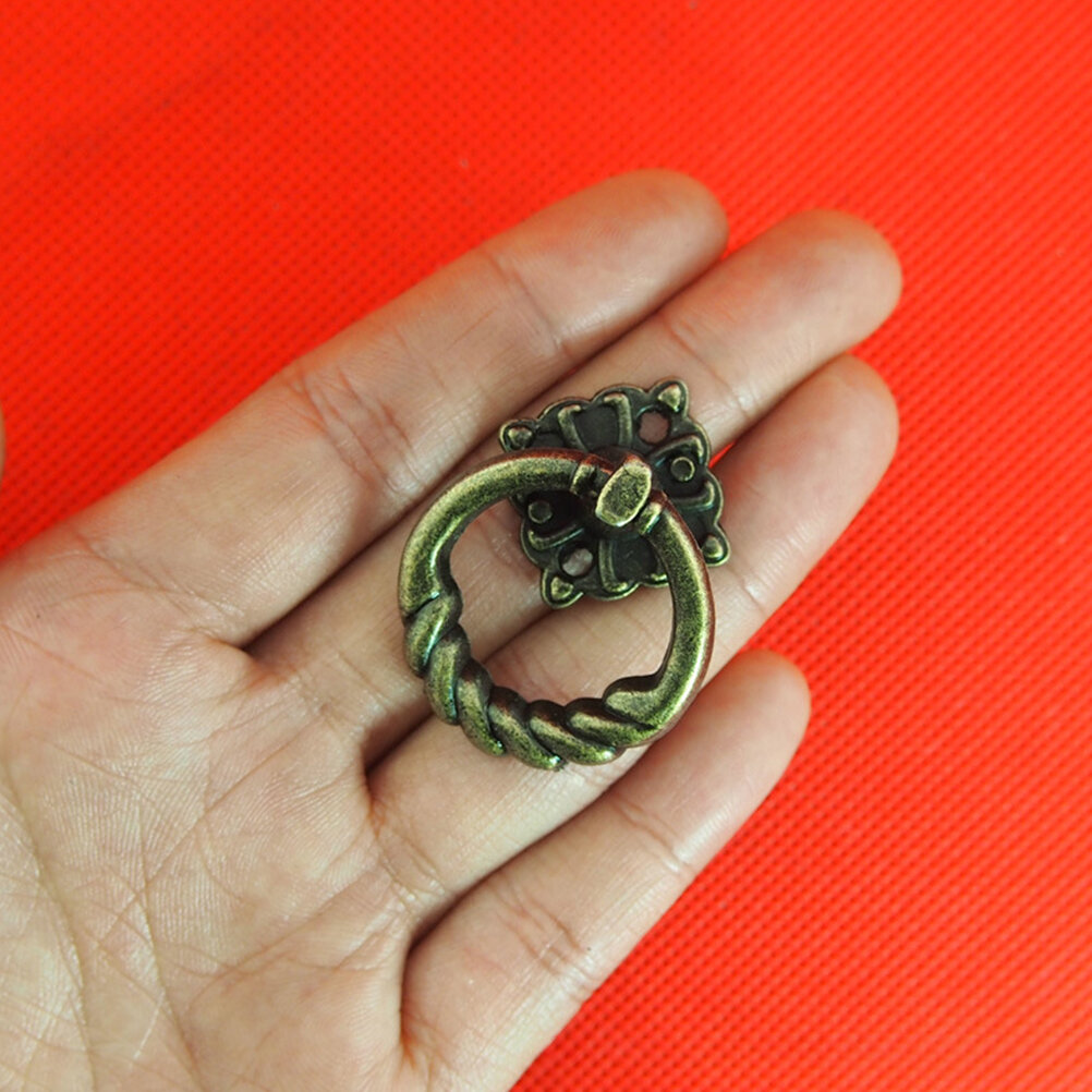 6 ШТ Ретро Ручки Для Шкафа Из Сплава Цинка 4 1X3Cm Декоративные Ручки Для Ящиков И Дверей Разнообразный Цвет