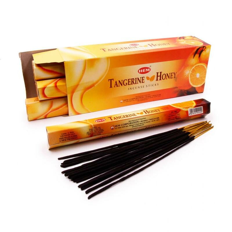 Благовония HEM Tangerine Honey - Мандарин и мед, 20 палочек