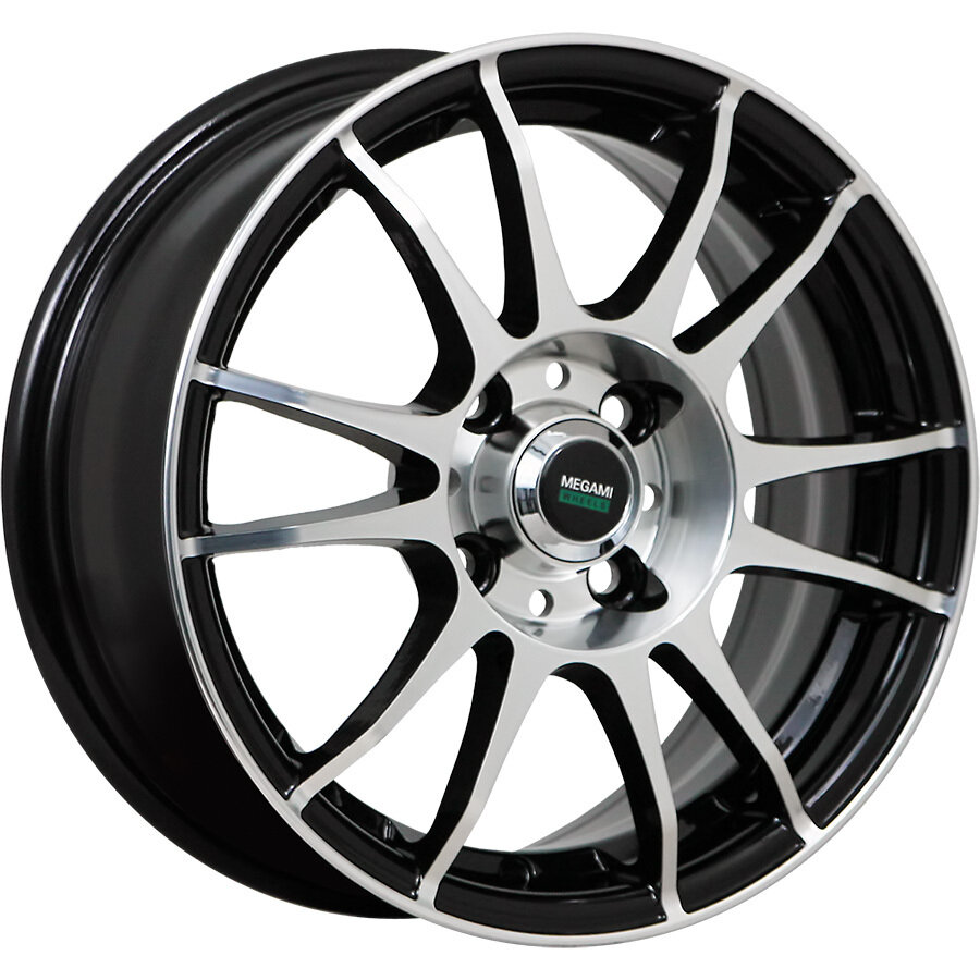 Колесный диск автомобильный Megami MGM-3 R15x6 4x100 ET48 CB54.1 BKF