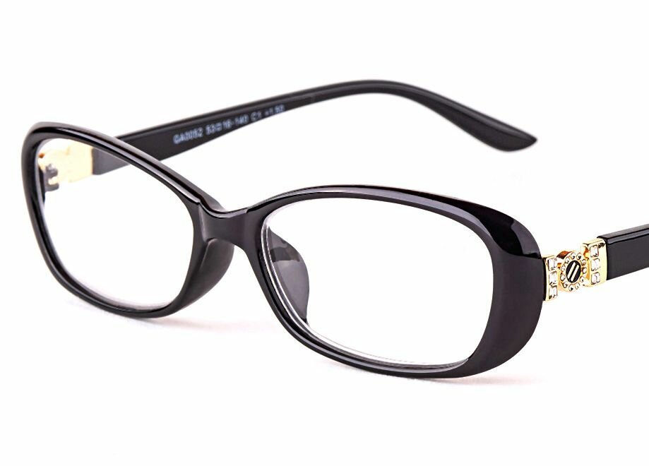 Готовые очки для зрения корригирующие Marcello GA0052 C1 с диоптриями +2 для чтения на плюс, очки овальные