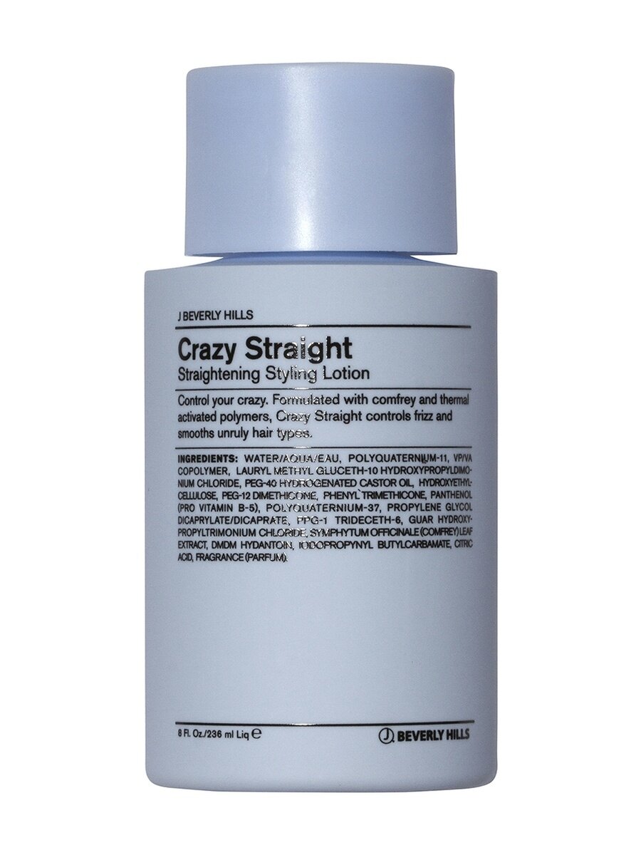 J Beverly Hills Crazy Stright Лосьон для выпрямления волос, 236 мл