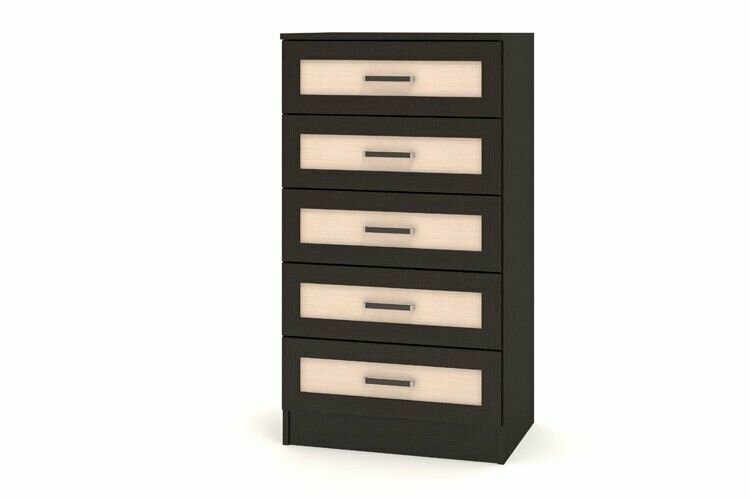 Комод Арлен 9 венге цаво, дуб молочный, рамка квадро